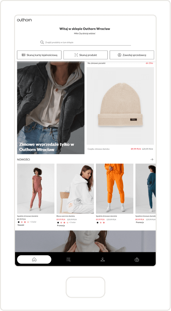 Outhorn digital POS • goodylabs case study